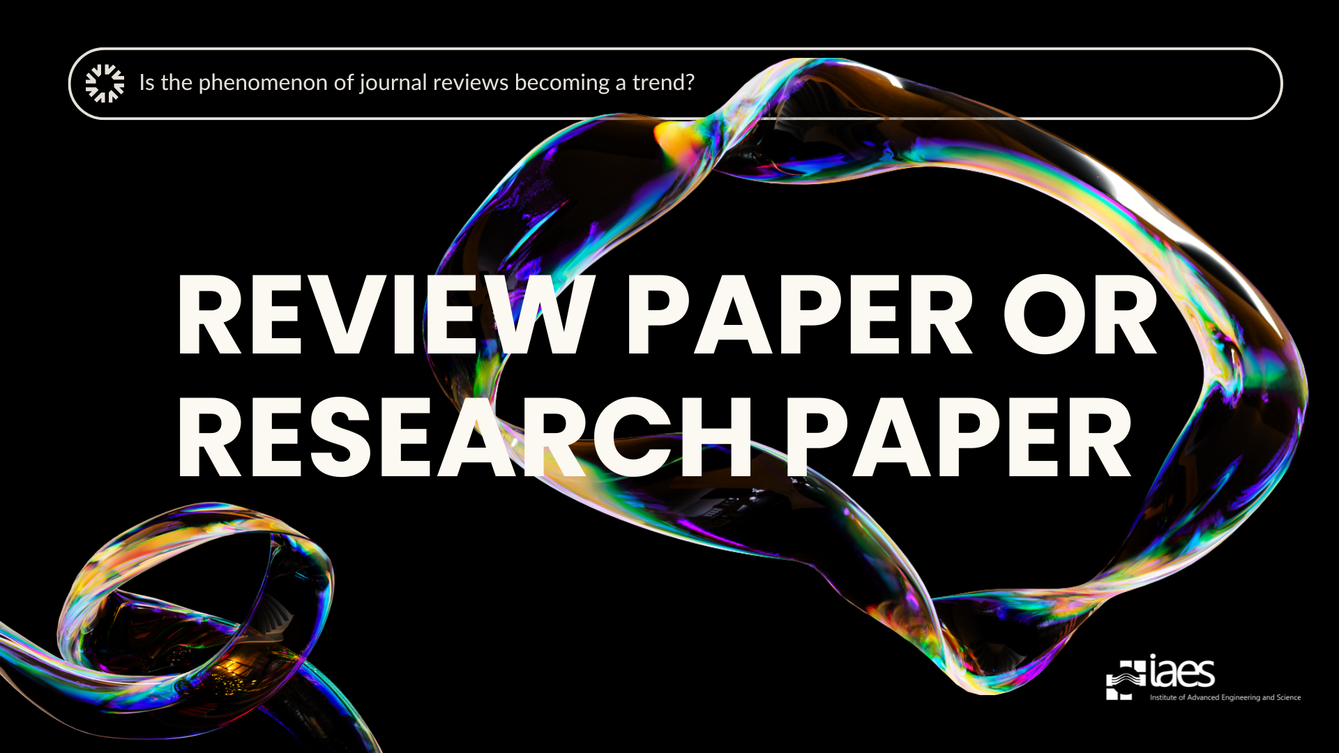 Review Papers Or Research Papers - IPMU