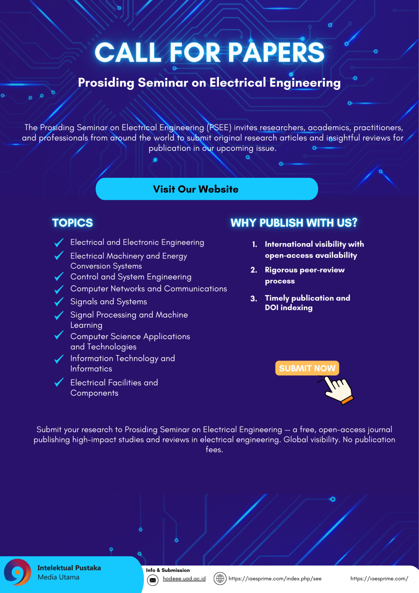 CFP-Prosiding Seminar on Electrical Engineering - IPMU